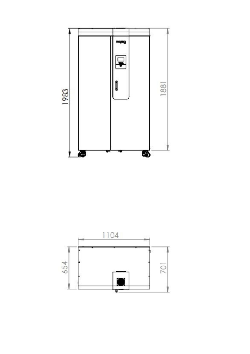 Armoire Désinfection EPI Milieu Hospitalier - Novven 3 JVD